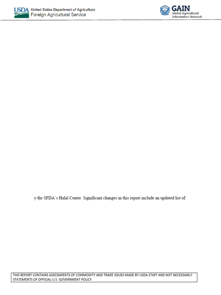 Saudi Arabia FAIRS Country Report 2025 | PDF | Caffeine | Nutrition ...