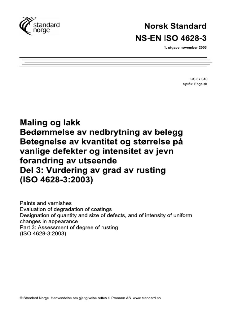 Iso 4628-3 | PDF | International Organization For Standardization | Rust