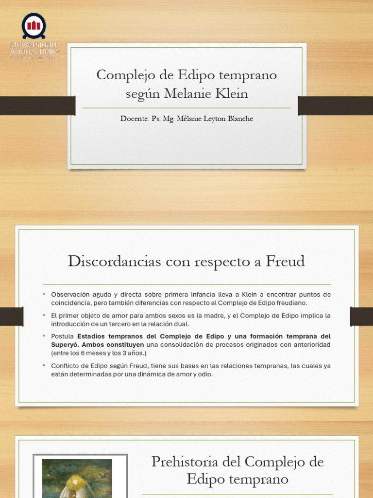 Complejo de Edipo Temprano en Klein | PDF | Complejo de Edipo | Celos