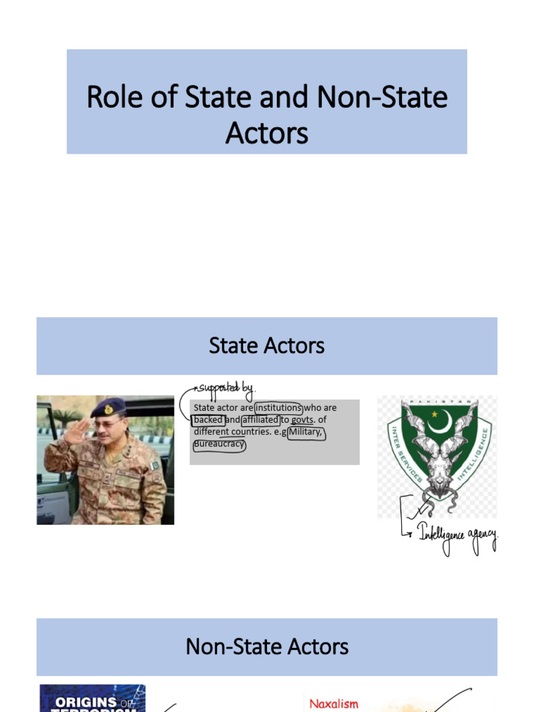 State vs Non-State Actors in Security | PDF | National Security | Human ...