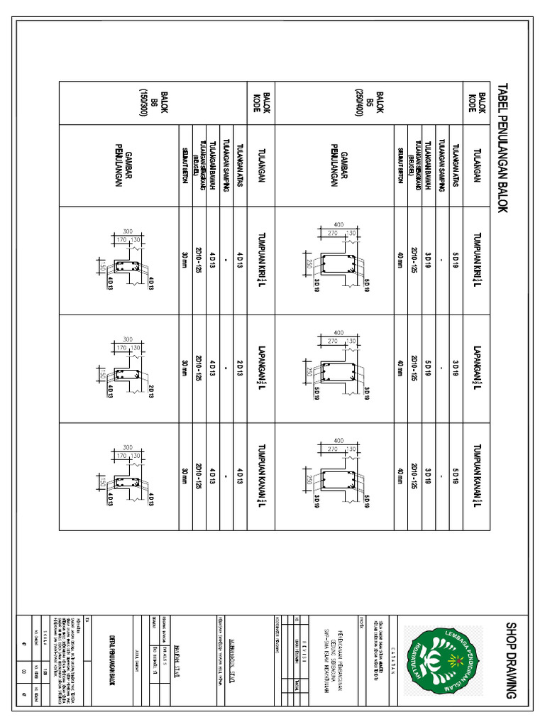 Detail Balok 4 | PDF
