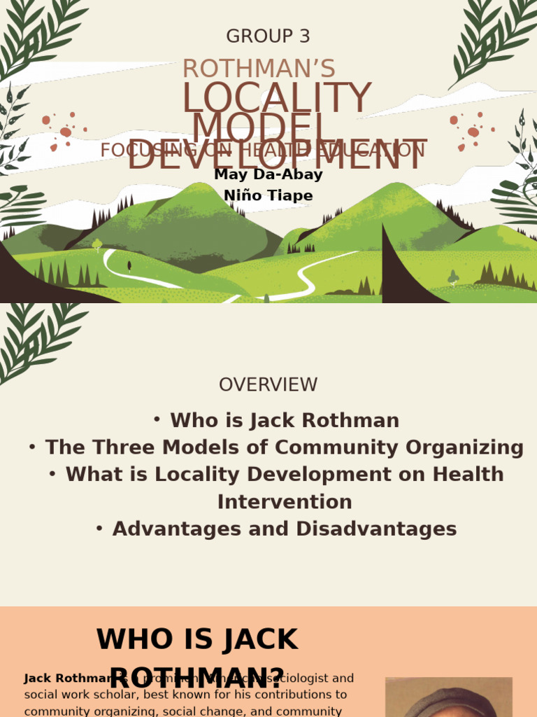 Group 3 Rothmans Locality Development | PDF