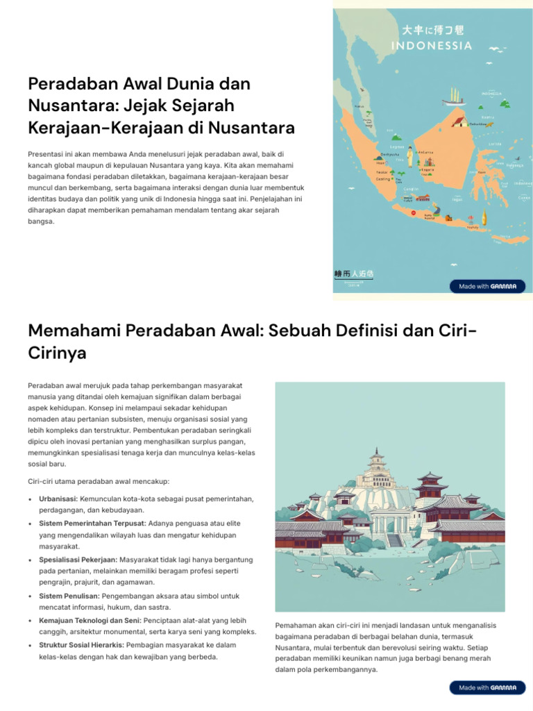 Peradaban Awal Dunia Dan Nusantara Jejak Sejarah Kerajaan Kerajaan Di ...