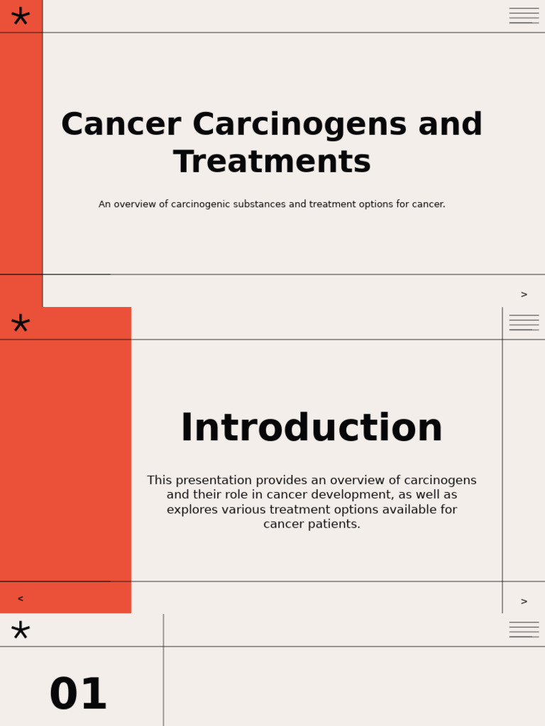 Carcinogens and Cancer Treatments Overview | PDF | Cancer | Carcinogen
