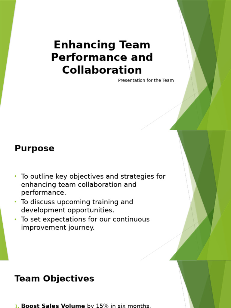 Enhancing Team Performance and Collaboration | PDF