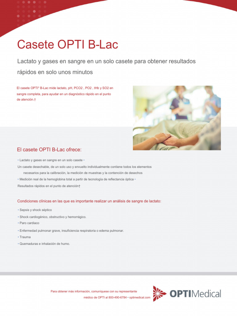 Opti B Lac Product Sheet Español | PDF | Especialidades Medicas ...