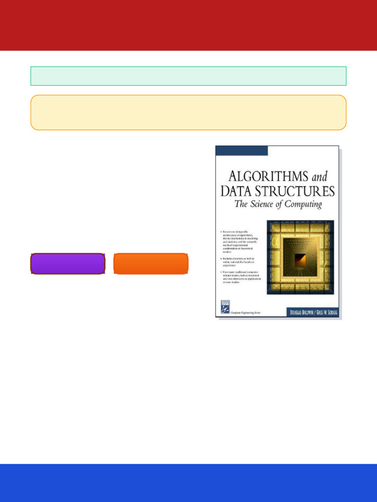 Algorithms and Data Structures The Science of Computing 1st edition by ...