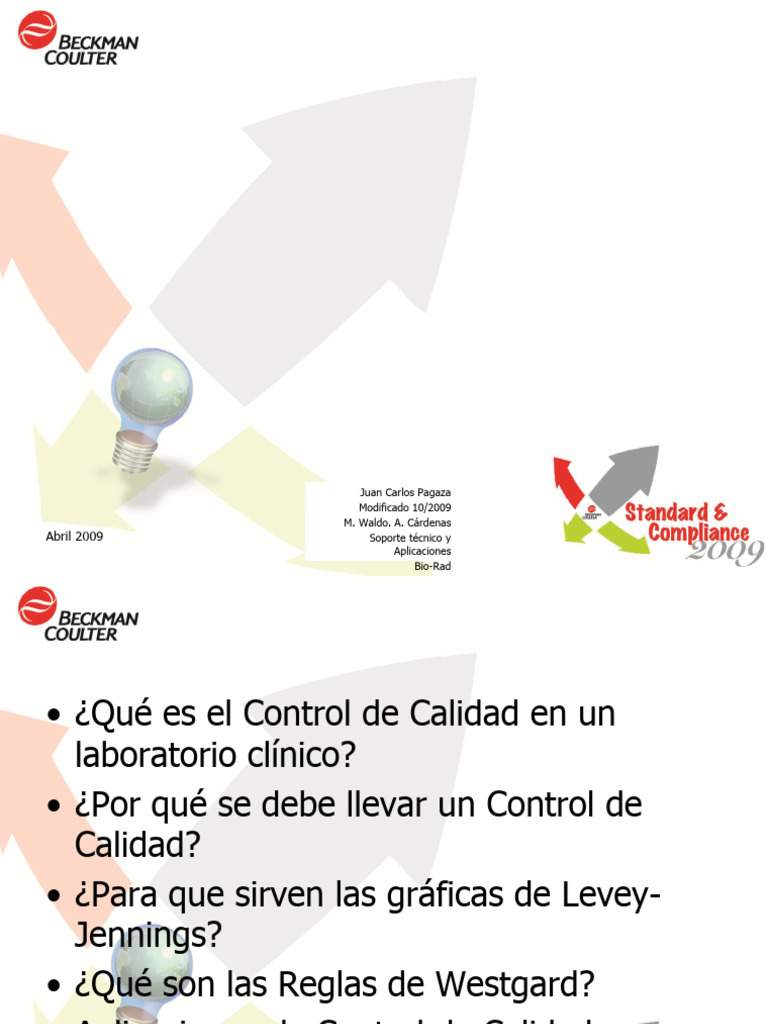 Control de Calidad, Six Sigma | PDF | Desviación Estándar | Laboratorios