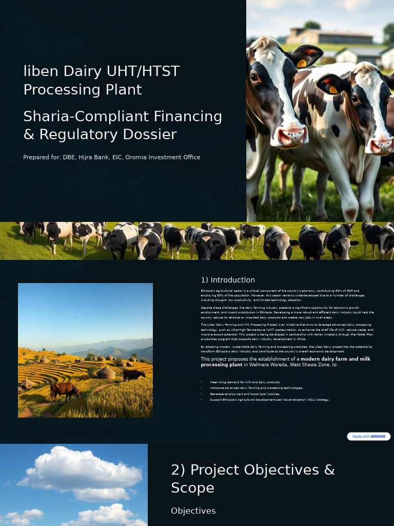 Liben Dairy UHT Processing Project Overview | PDF | Milk | Dairy