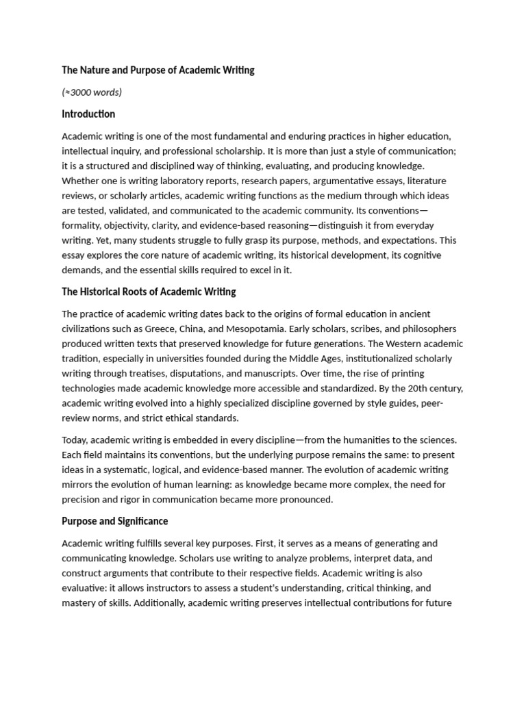 Understanding Academic Writing Essentials | PDF | Critical Thinking ...