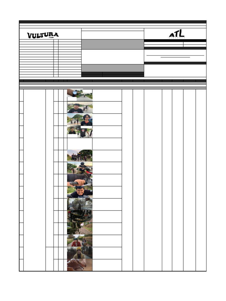 Film Production Call Sheet Details | PDF