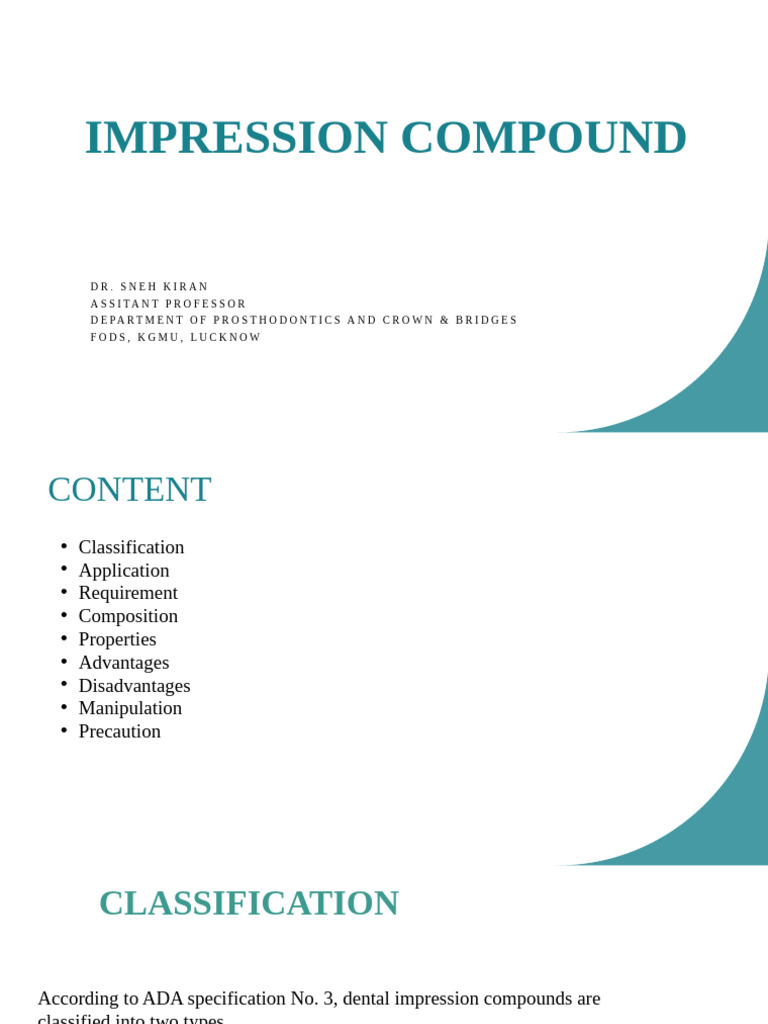 Impression Compound 2 | PDF | Materials | Mechanical Engineering