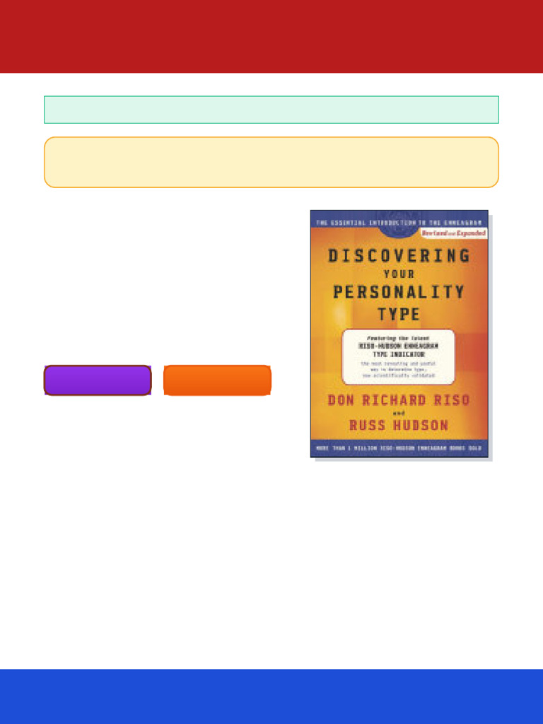 Discovering Your Personality Type The Essential Introduction To The ...