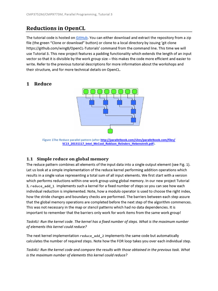 Tutorial 3 - Reductions | PDF | Parameter (Computer Programming ...
