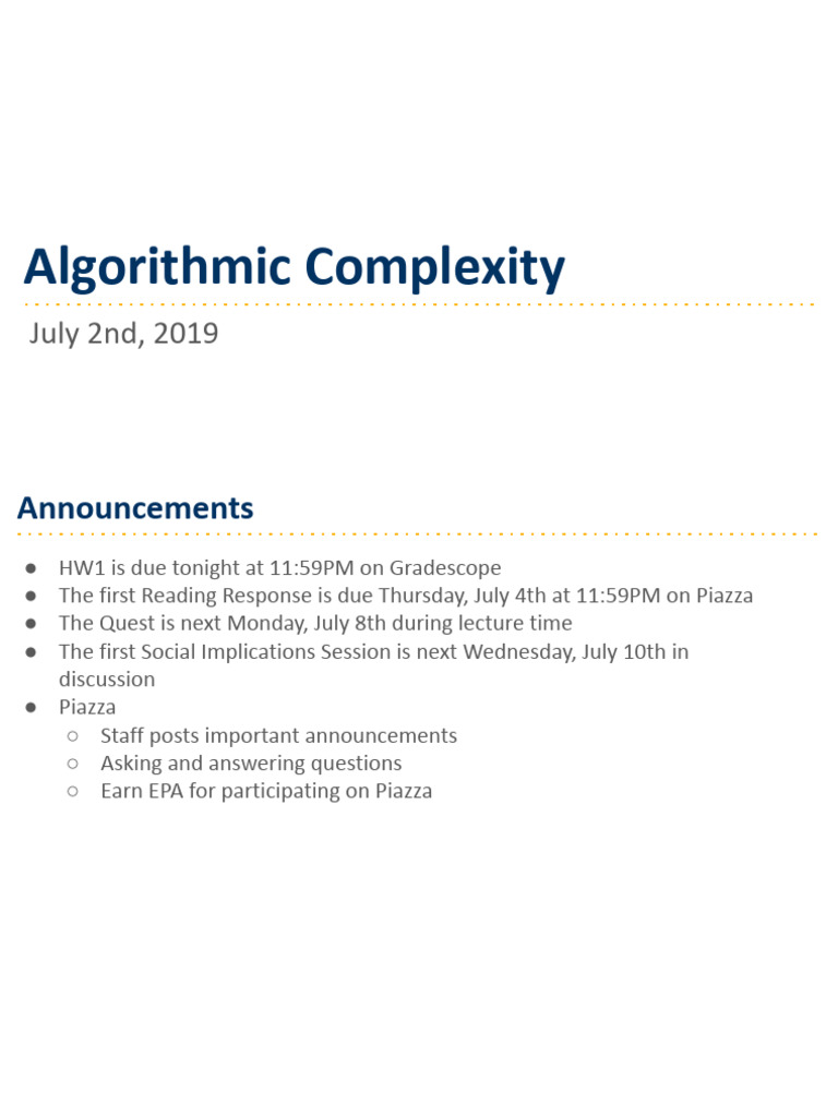 6. Algorithmic Complexity | PDF | Time Complexity | Computational Complexity Theory