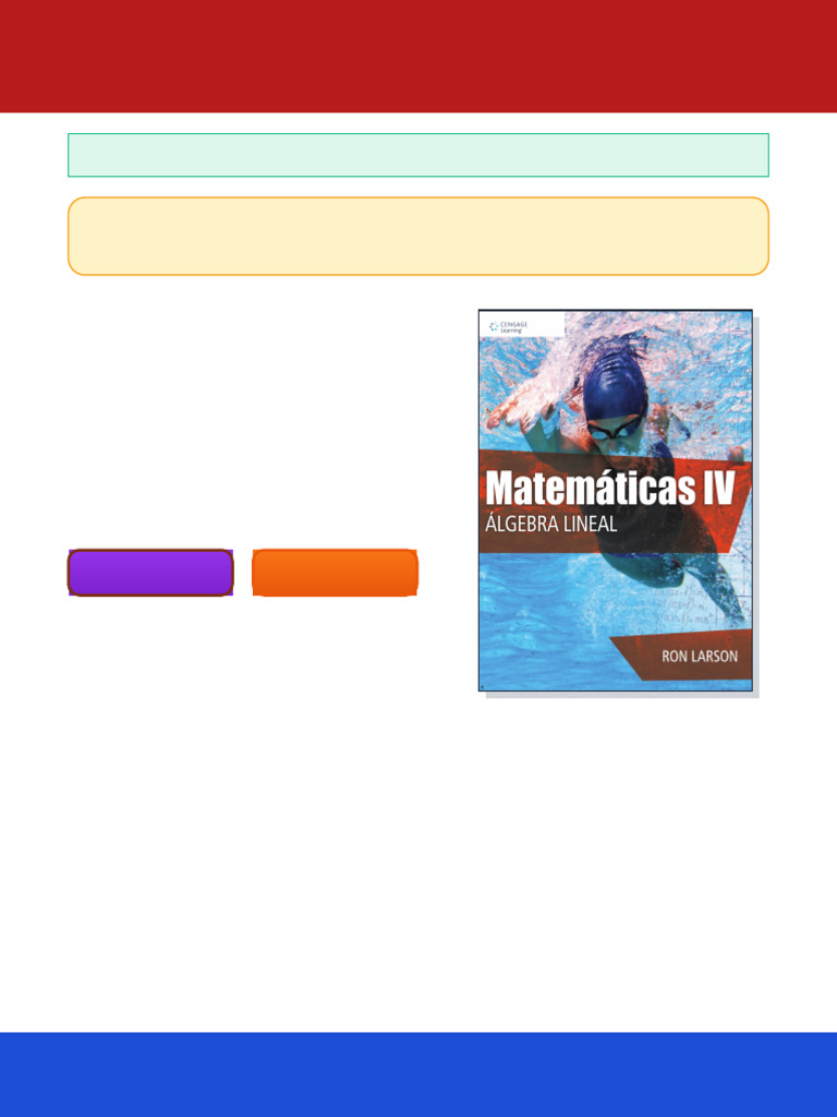 Álgebra Lineal IV - Ron Larson e Ibarra | PDF | Número complejo ...