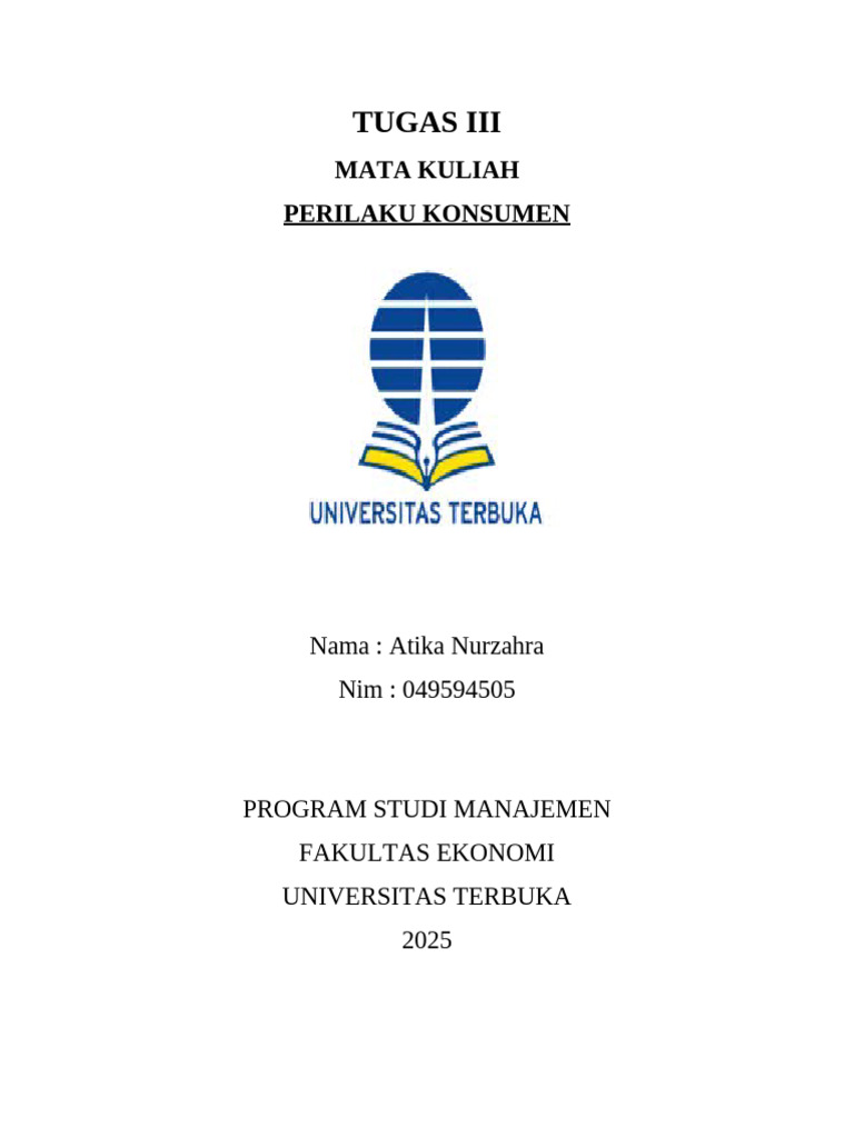 Embs4317 Tugas 3 Atika Nurzahra | PDF