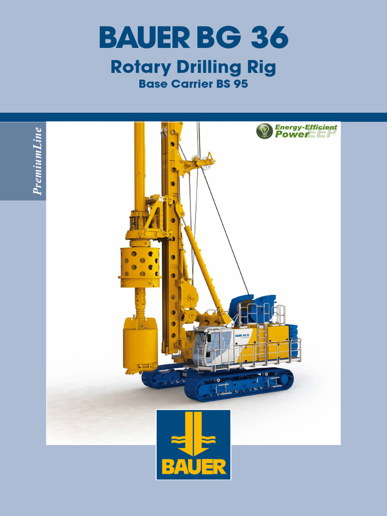 BG 36 BS 95 Rotary Drilling Rig en 905 869 1 | PDF