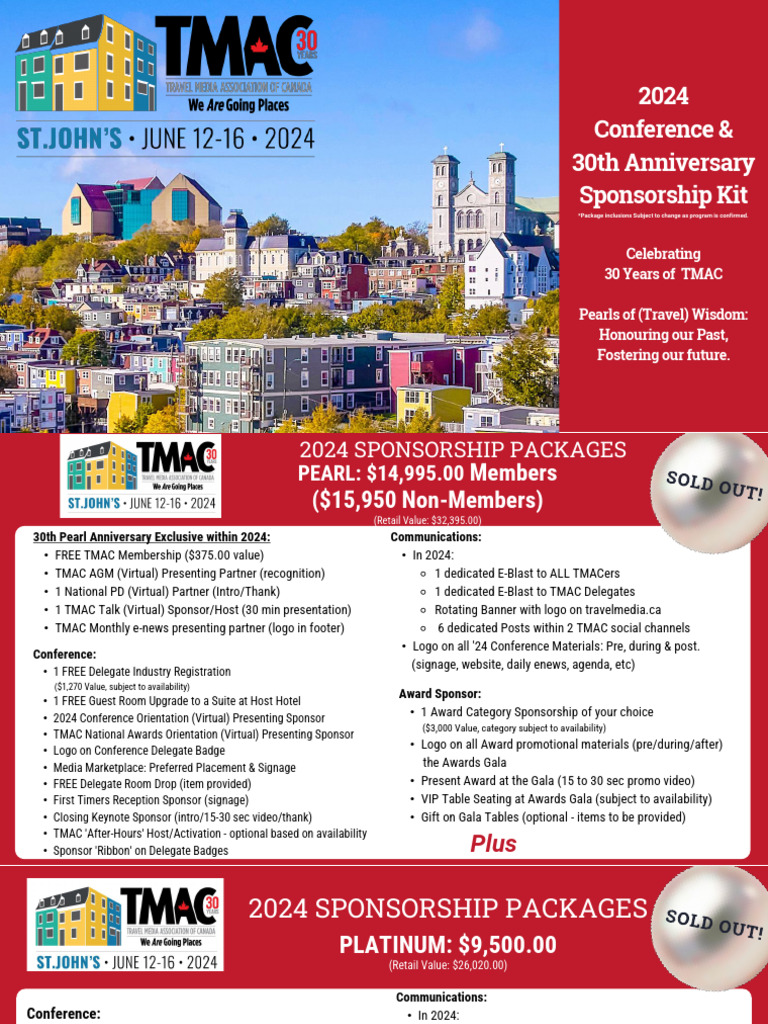 TMAC Sponsorship Package | PDF