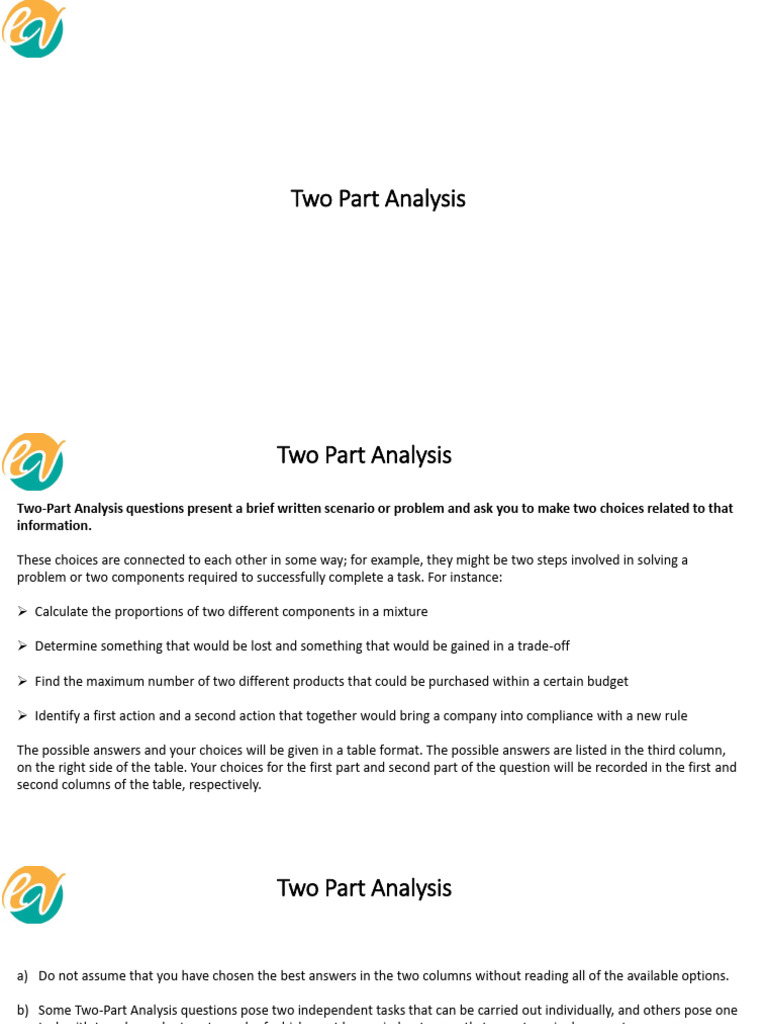 DI Two Part Analysis GMATFocus | PDF | Average