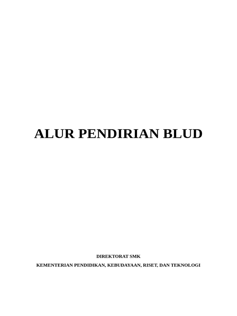 Alur Pendirian SMK BLUD (1) | PDF