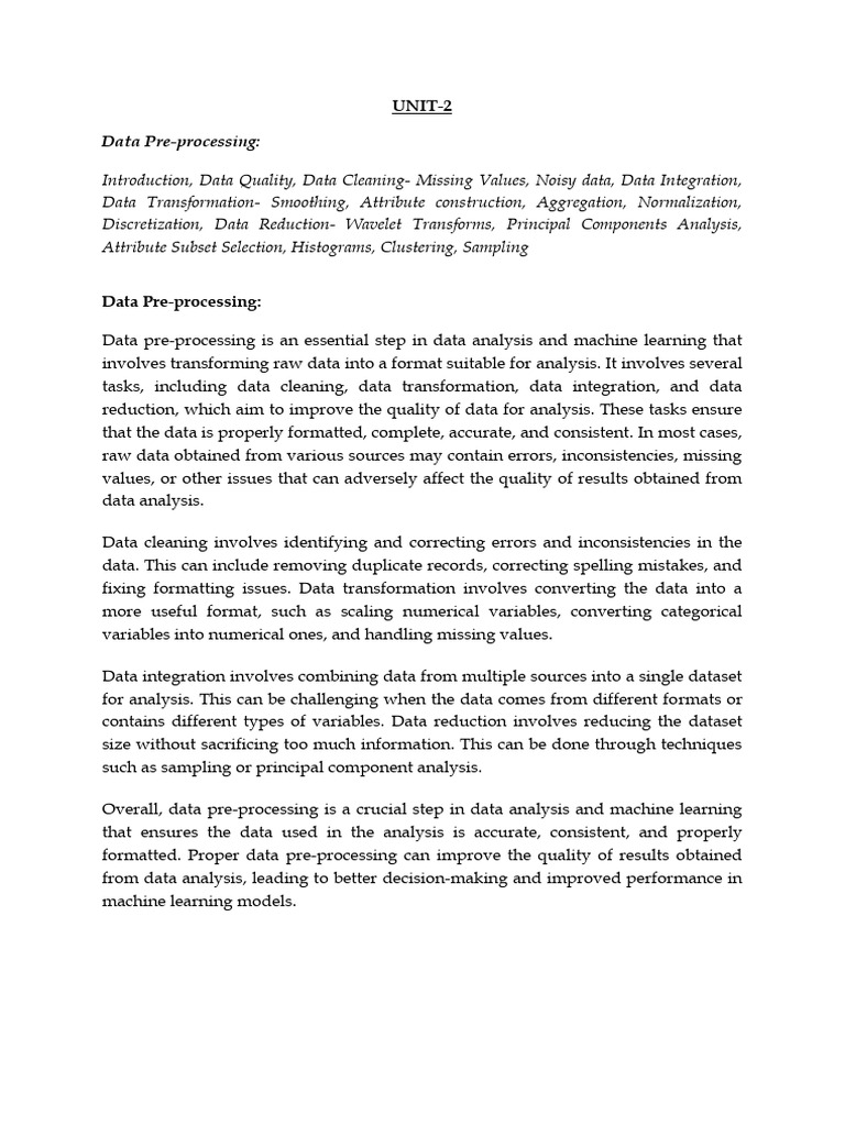 Data Quality | PDF | Principal Component Analysis | Data