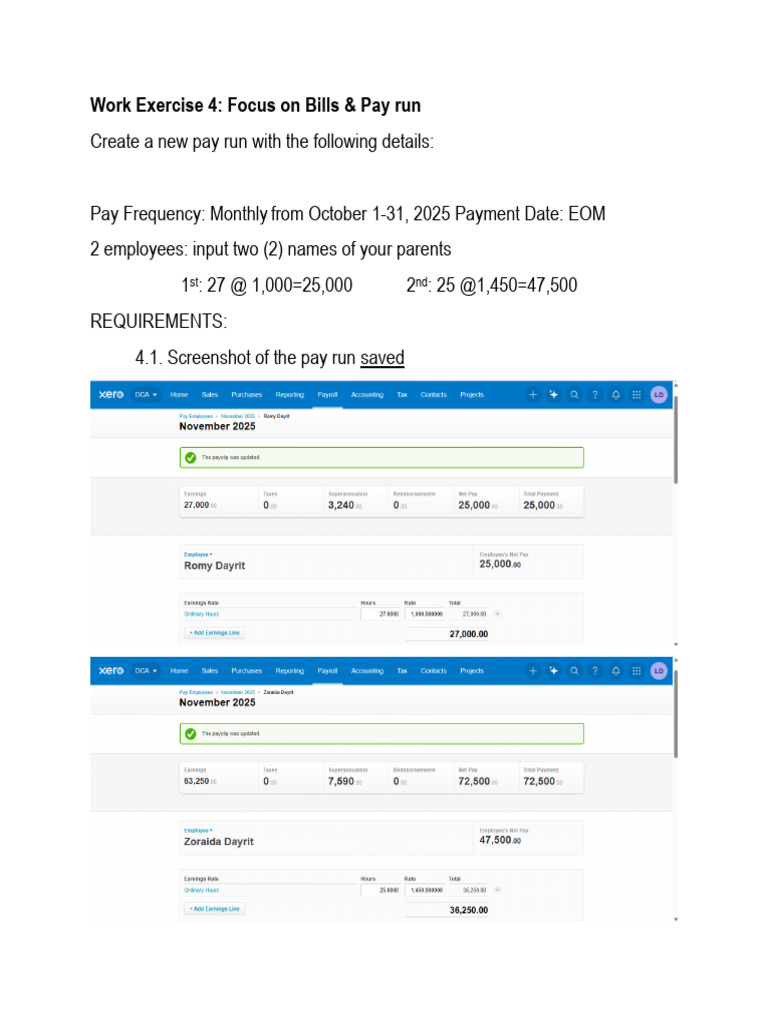 Xero - Activity 4 | PDF