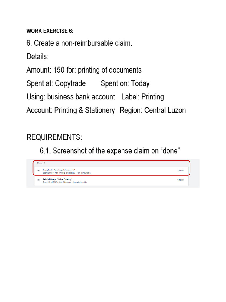 Xero - Activity 6 | PDF