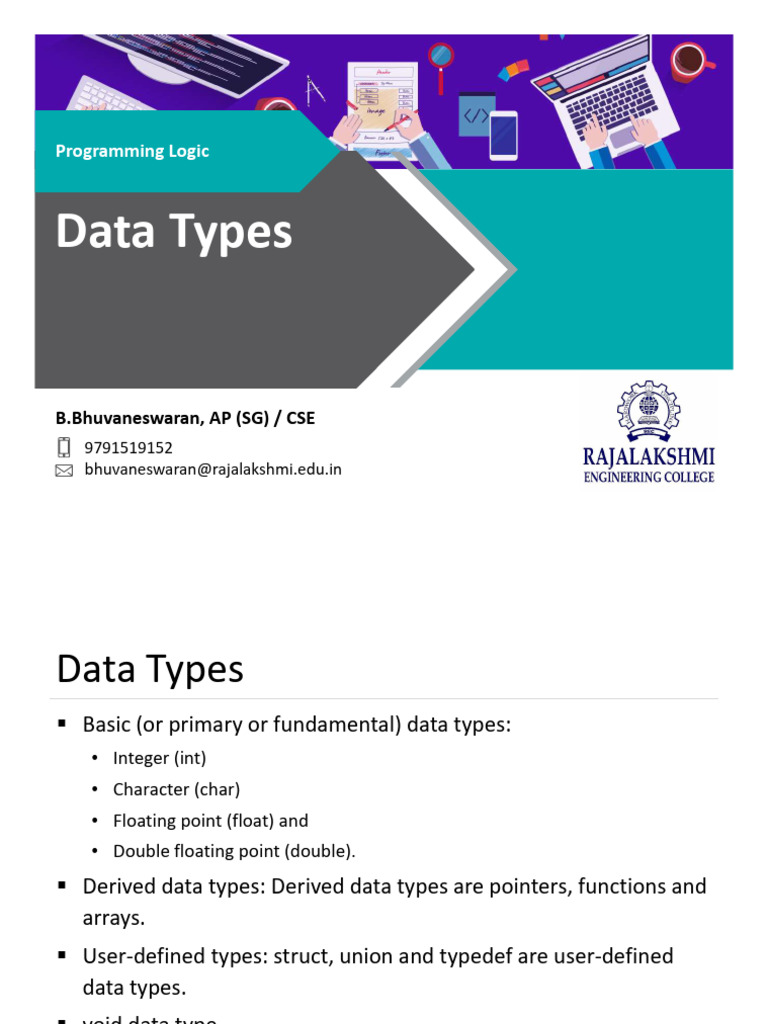 04 Data Types | PDF | Data Type | Integer (Computer Science)