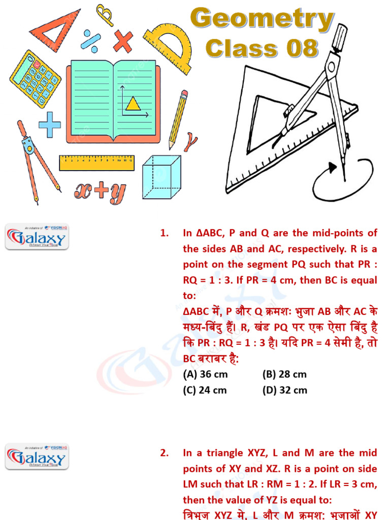 Geometry Class - 8 | PDF