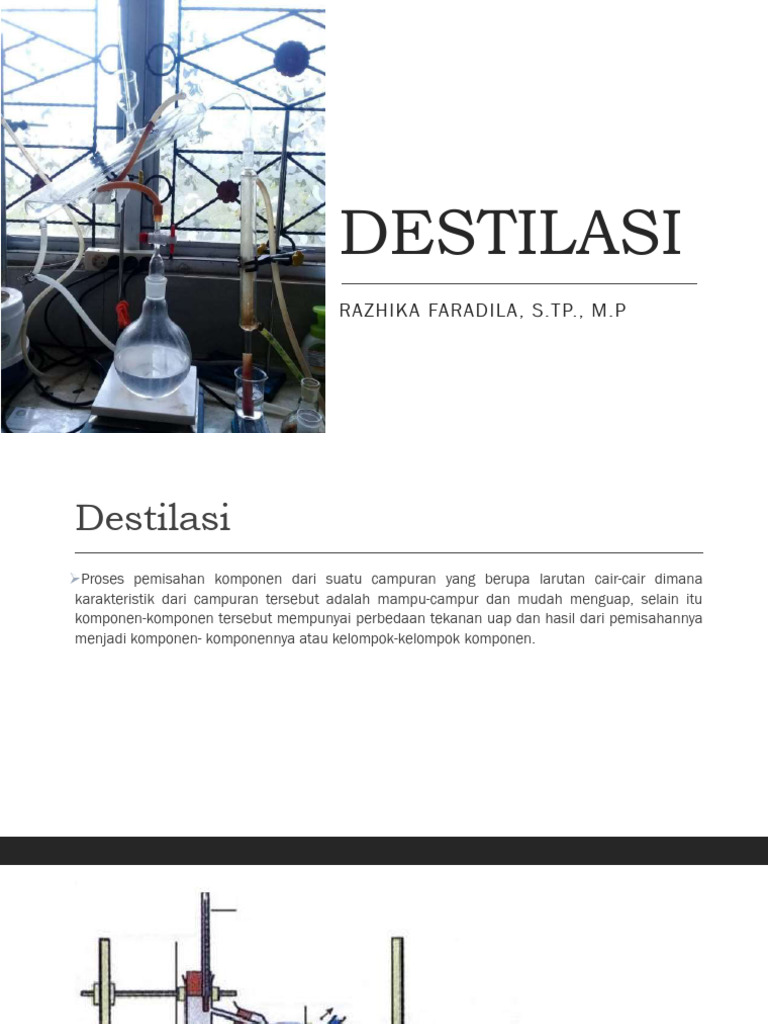 Proses Destilasi dan Adsorpsi dalam Industri | PDF