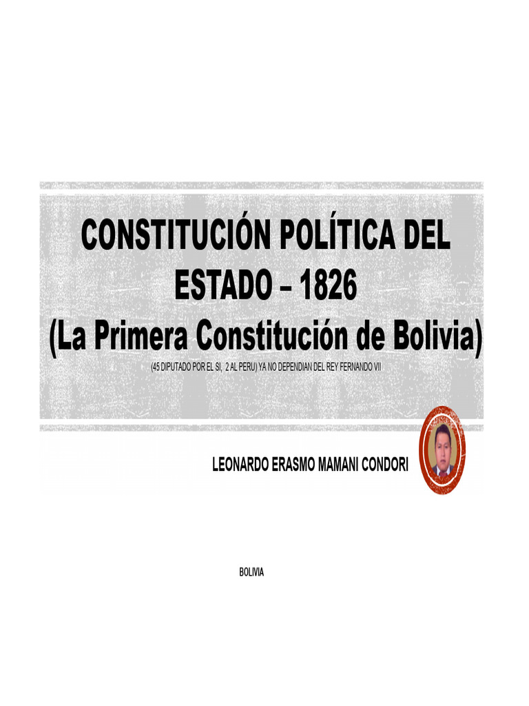 Cpe 1826 | PDF | Judicaturas | Bolivia