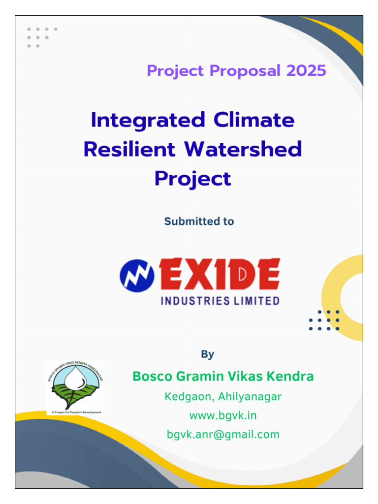 Integrated Watershed Development in Kaudgaon | PDF | Water Scarcity ...