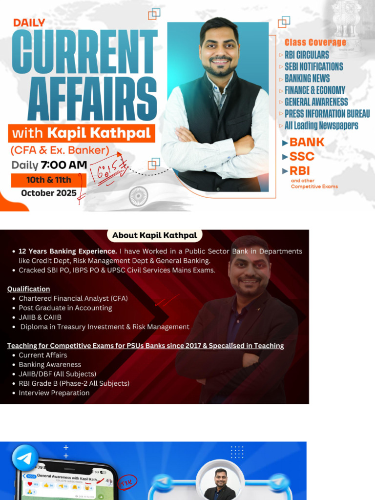 10th & 11th October Current Affairs by Kapil Kathpal | PDF