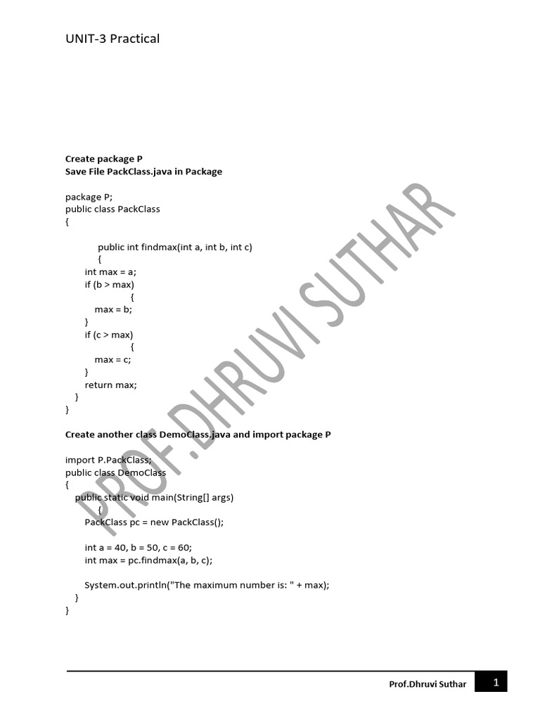 UNIT-3-2 | PDF | Software | Object Oriented Programming
