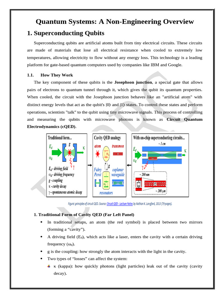 2. Quantum Systems Trapped Ions, Superconducting Circuits, Photons (Non ...