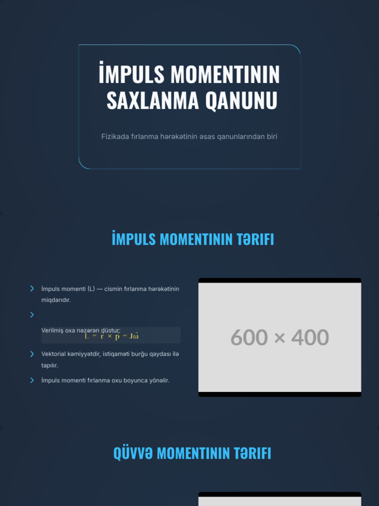 İmpuls Momentinin Saxlanma Qanunu | PDF