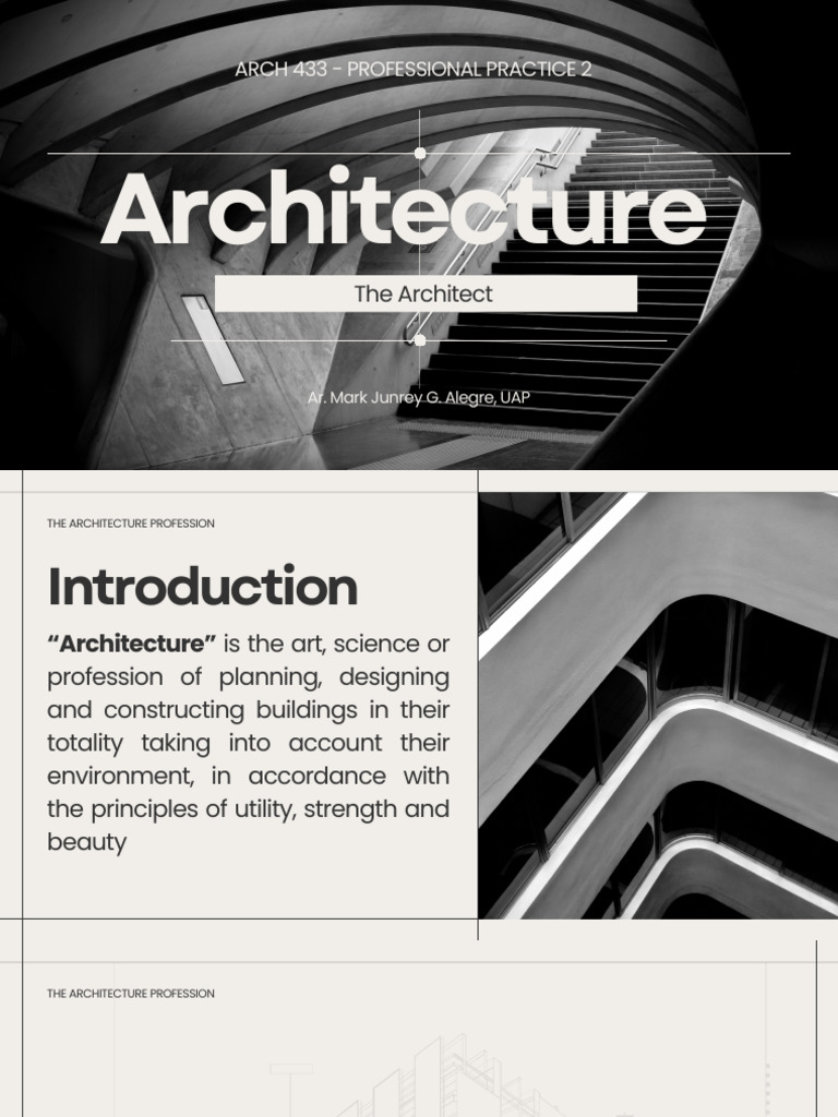 Understanding the Architecture Profession | PDF | Architect | Science