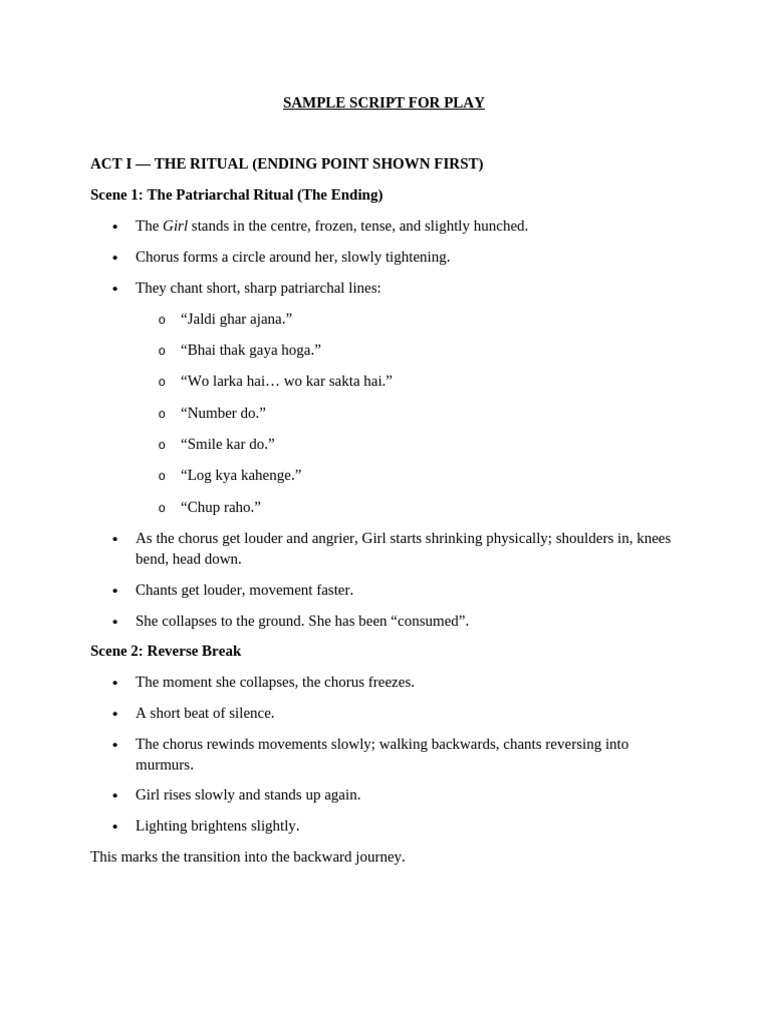 Sample Play Script[1] | PDF