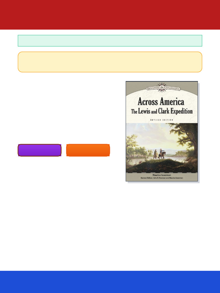 Across America The Lewis and Clark Expedition Discovery Exploration ...