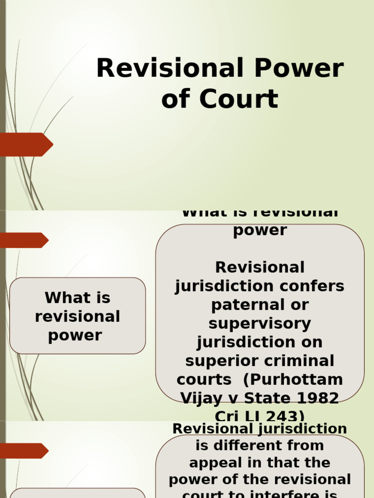 Revisional Power of Court | PDF | Government | Judiciaries