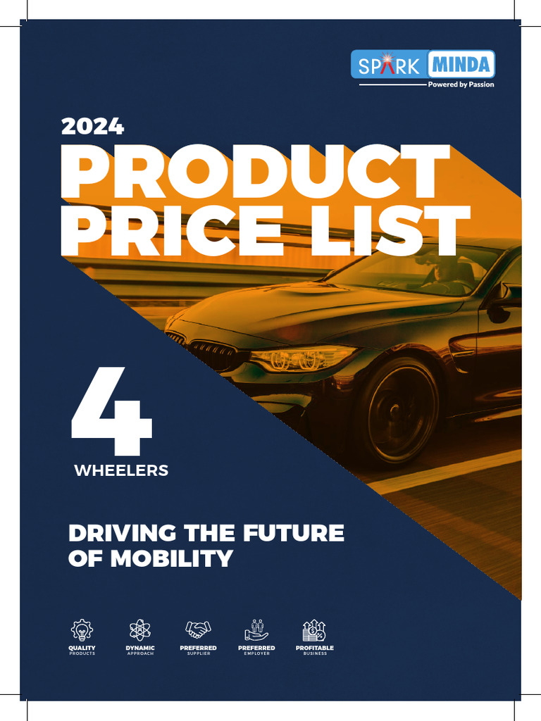 Spark Minda 4w Pricelist 2024 Updated | PDF | Automotive Technologies | Vehicle Technology