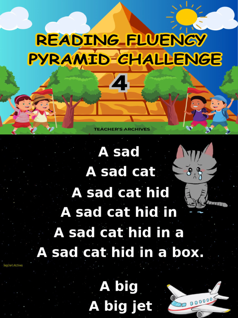 Reading Fluency Pyramid Challenge 4 | PDF