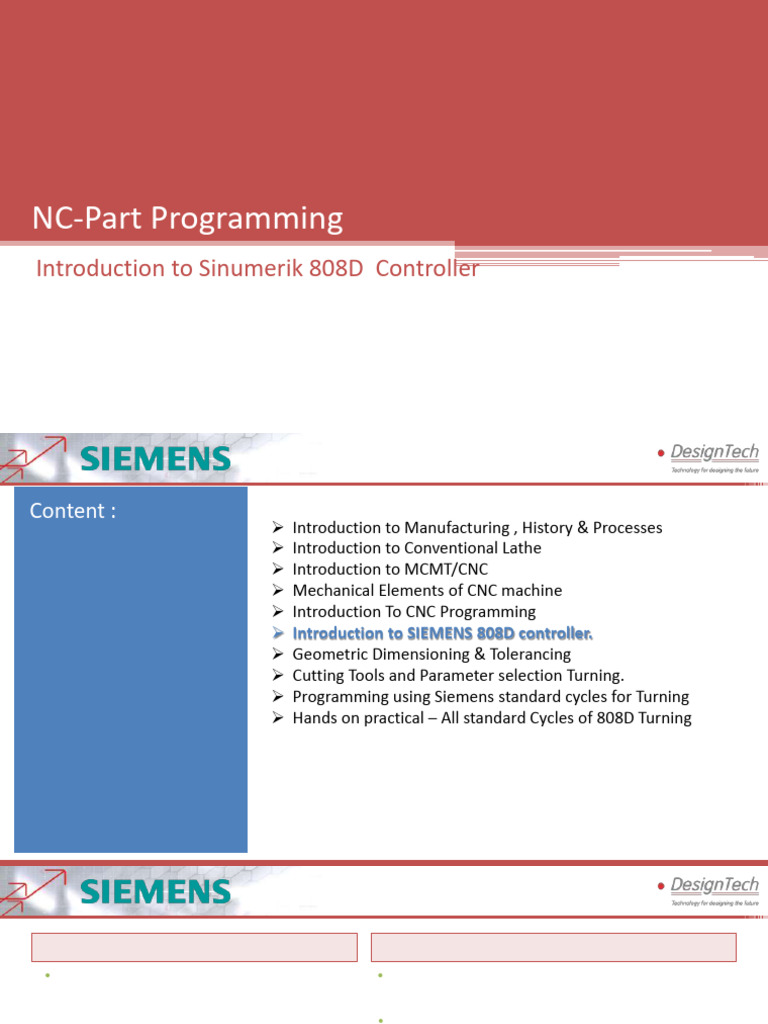 Sinumerik 808D Controller Overview | PDF | Rotation | Machines