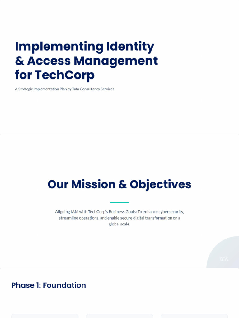 TechCorp IAM Implementation Plan | PDF