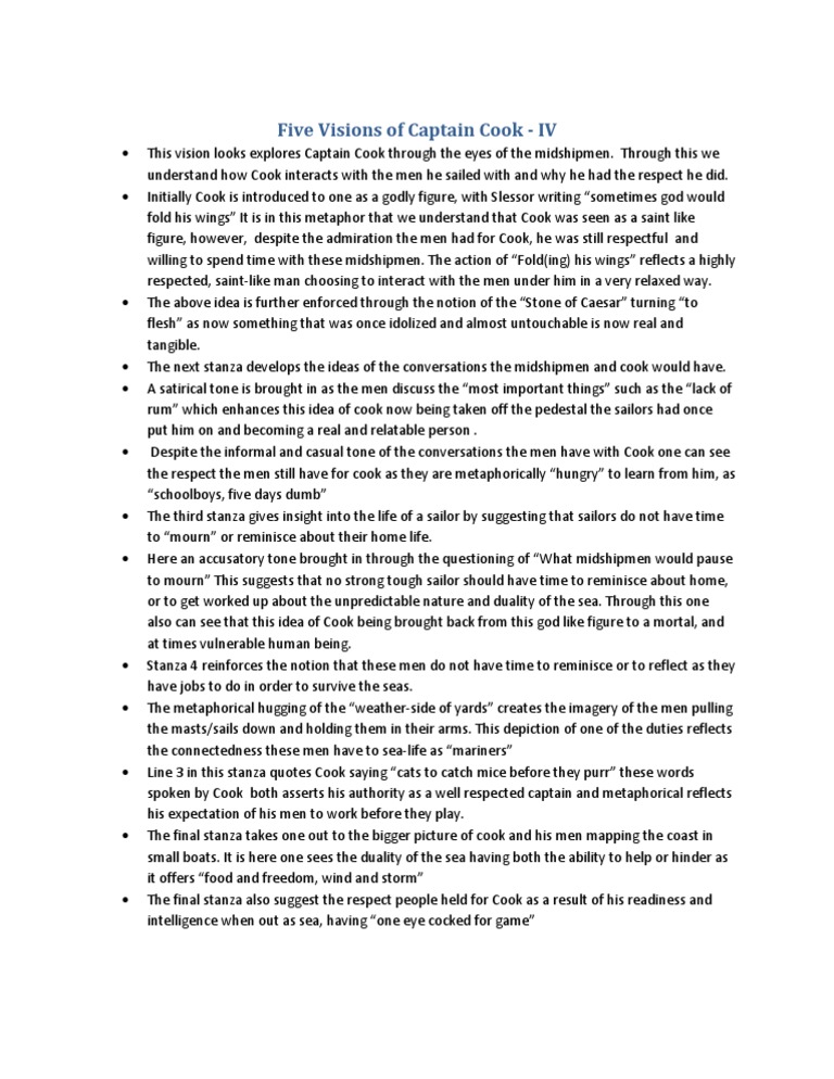 Five Visions of Captain Cook | PDF