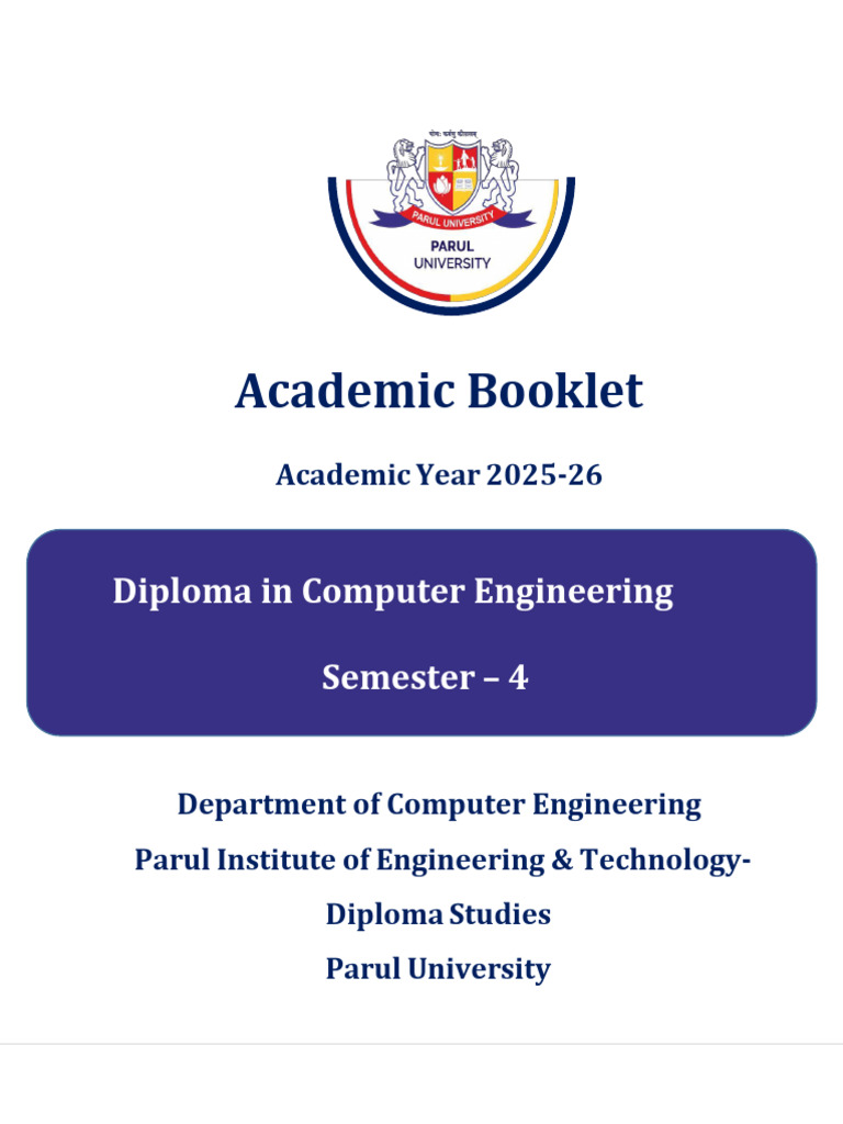4th Semester Computer Engineering Guide | PDF | Academic Degree | Diploma