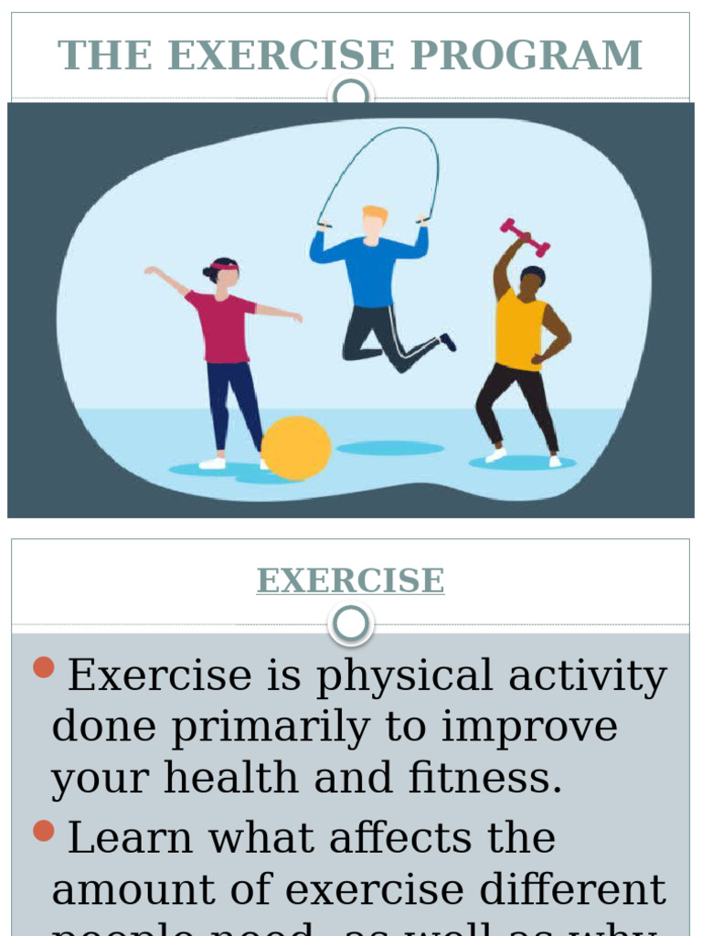 Pe 1 The Exercise Program 042829 | PDF | Physical Fitness | Physical ...