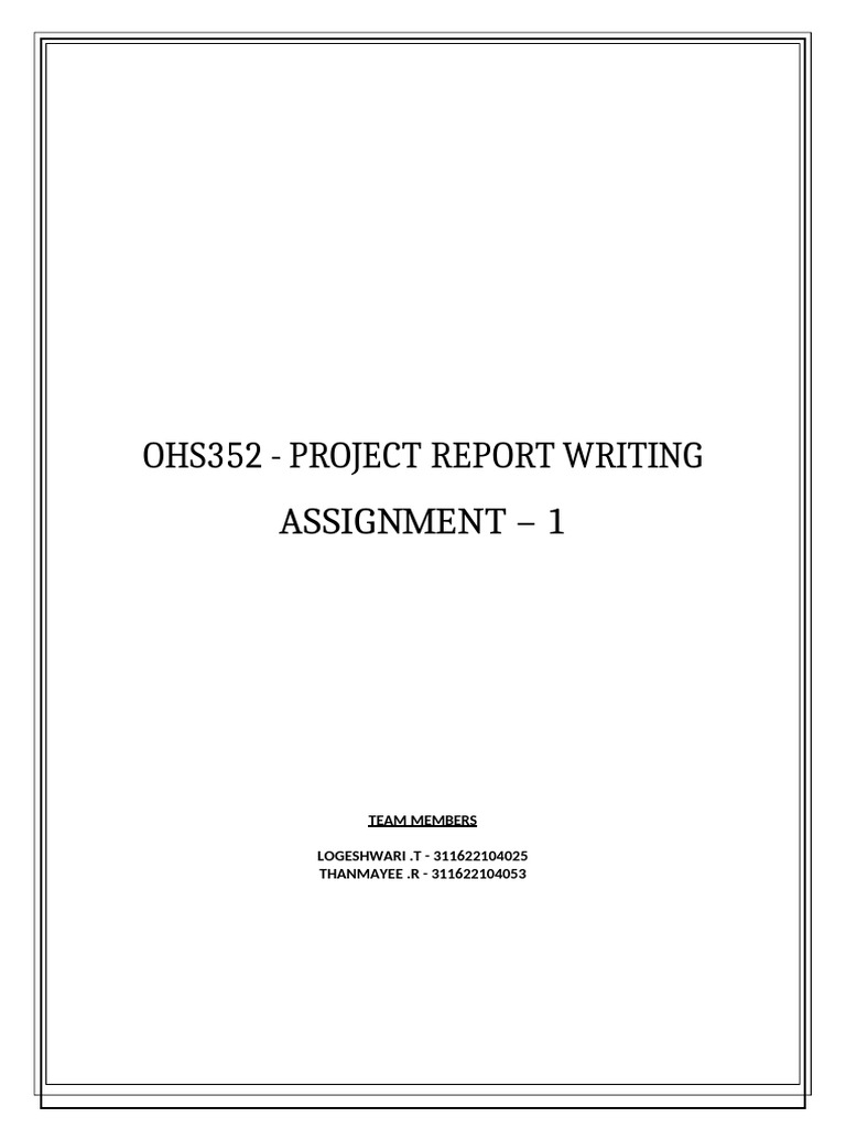 Ohs352 - Project Report Writing | PDF | Internet Of Things | Scalability