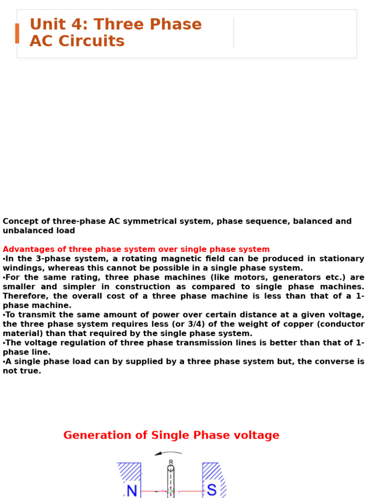 Three Phase AC Circuits Overview | PDF | Ac Power | Alternating Current